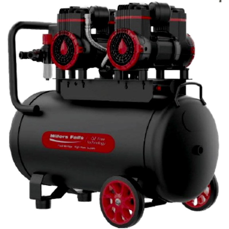 Millers Falls 1800W 2.4HP 50 Litre Oil-Free Air Compressor Direct Drv ...
