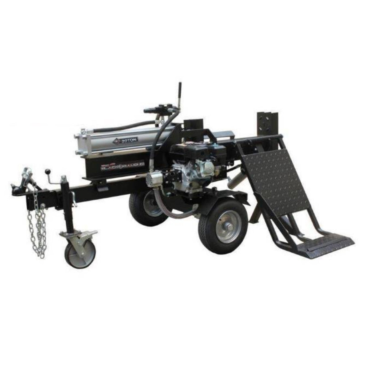 Hydraulic Log Wood Splitter Black Diamond 30 Ton Manual Start Jockey W ...